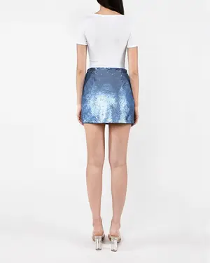 KATE BARTON Electra Sequin Mini Skirt