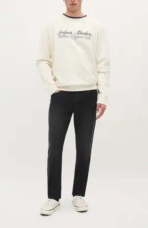 SCALPERS Members Relaxed Fit Cotton Sweatshirt
