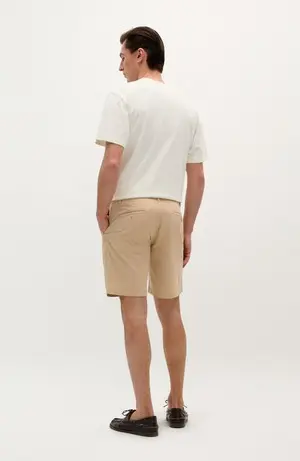 SCALPERS Cotton Bermuda Shorts - Sand