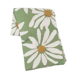 CAROL & FRANK Daisy Throw Blanket - Beige