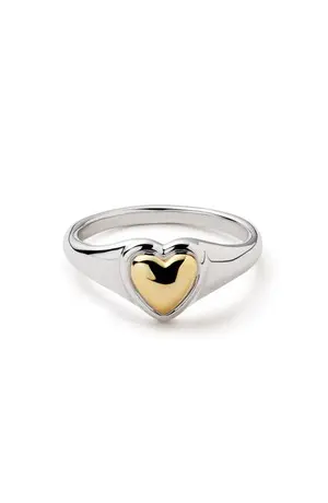 ANA LUISA Elysia Heart Ring - Gold/silver