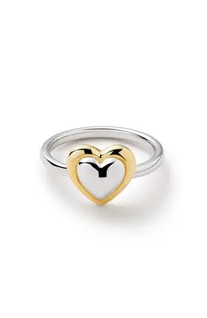 Ana Luisa Heart Shaped Rings