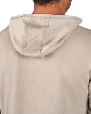 BLACK CLOVER Peyton Rib Knit Hoodie - Stone