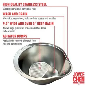 JOYCE CHEN Rice Washer, Colander
