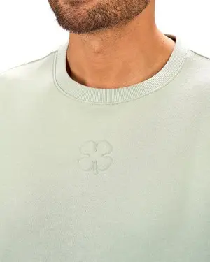 BLACK CLOVER Pocket Crewneck Pullover - Sage