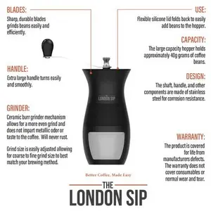 LONDON SIP Manual Coffee Grinder