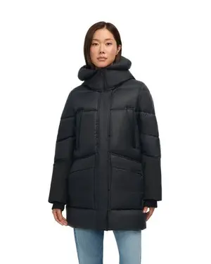 Pajar Heirani Mid-length Quilted Puffer Parka With Oversized Hood