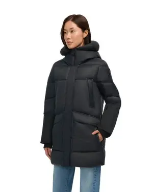 Pajar Heirani Mid-length Quilted Puffer Parka With Oversized Hood