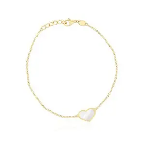 THE LOVERY FINE JEWELRY Heart Bracelet - Mother Of Pearl
