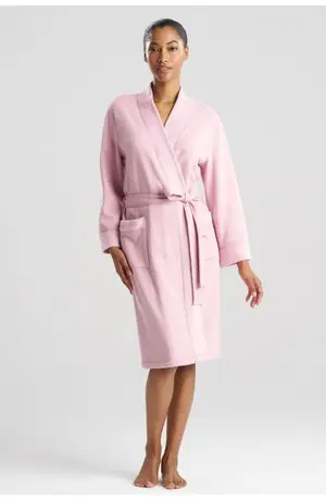 Natori Nova Brushed Knit Dream Robe - Rose Quartz