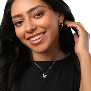 Disney Mickey Mouse Sterling Hoop Earrings