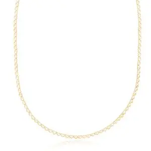 THE LOVERY FINE JEWELRY 14k Heart Link Necklace - Yellow Gold