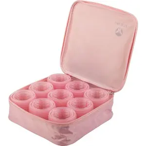 CALISTA Volumizing Soft Grip Rollers - Pink-long Set