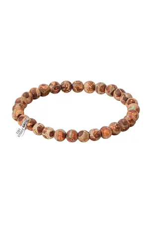 TINY RITUALS Tibetan Honeycomb Agate Energy Bracelet - Honeycomb Brown