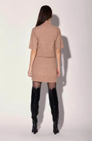 Walter Baker Mini Luxe Sweater Knit Skirt