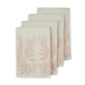 MAJKA Forest Ferns Napkinsset Of 4 - Safari Beige X Pink Sands