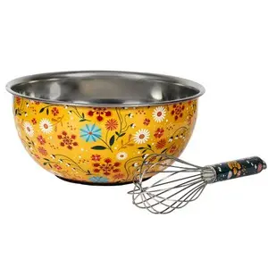 MELA ARTISANS Bloom Bowl & Whisk Set - Sunburst