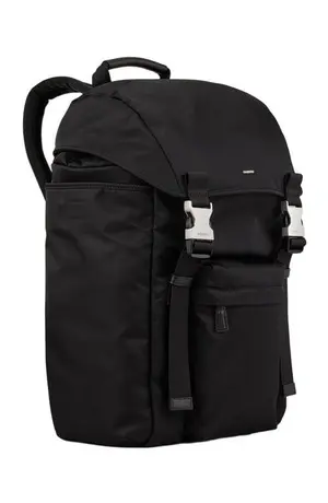 Sandro Recycled Leather Backpack - Black