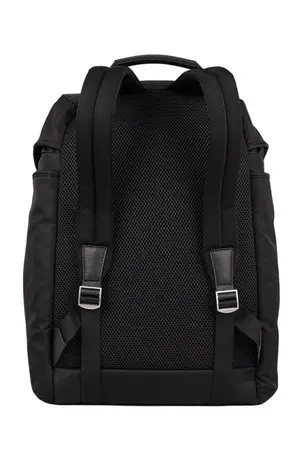 Sandro Recycled Leather Backpack - Black