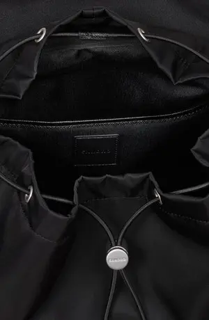 Sandro Recycled Leather Backpack - Black