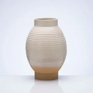 DINADECOR Greece Short Vase - Neutral