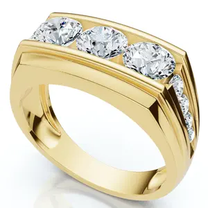 BLISS DIAMOND 2ct Diamond Anniversary 14k Gold Ring - 14k Yellow Gold
