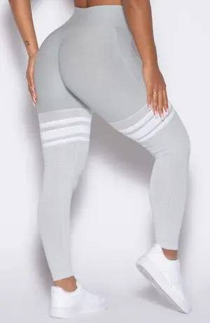 BOMBSHELL SPORTSWEAR Contour Thigh-high Leggings - Light Cloud