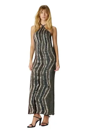 Missoni Long Dress With Wave Motif