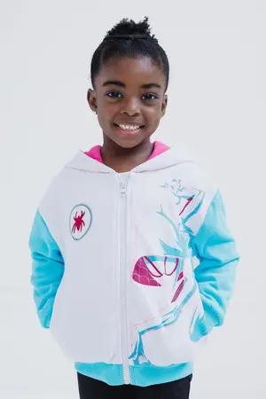 MARVEL Cosplay Zip-up Hoodie - Spider-gwen White White