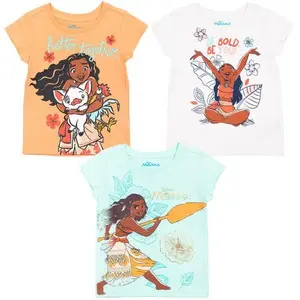 Disney Princess 3-pack T-shirts - Moana Multicolor