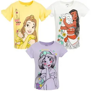 Disney Princess 3-pack T-shirts - Princess Multicolor
