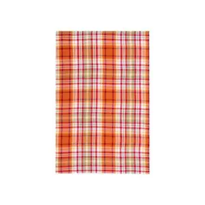 C&F HOME Briar Plaid Handwoven 100% Cotton Fall Kitchen Dishtowel - Orange