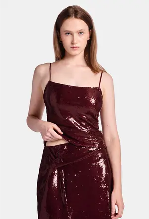 KATE BARTON Sequin Tank