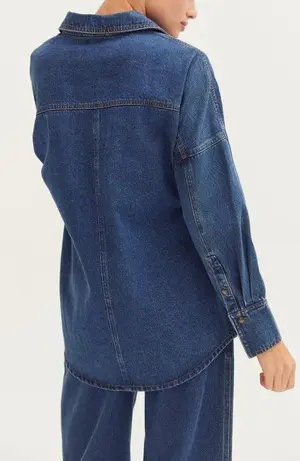 CRESCENT Denim Button-up Shirt