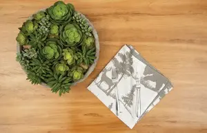 C&F HOME Henderson Hideaway Reversible Rustic Winter Wilderness Napkin Set Of 6