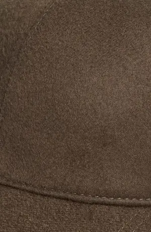 Vince Cashmere Baseball Cap - Dark Leaf