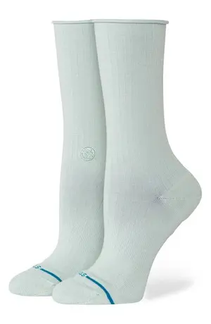 Stance Rolled Crew Socks - Pale Blue