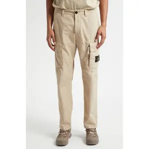 Stone Island Cotton Canvas Cargo Trousers