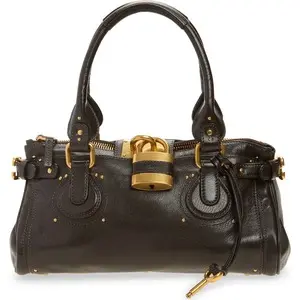 Chloé Paddington Leather Satchel - Kohl Brown