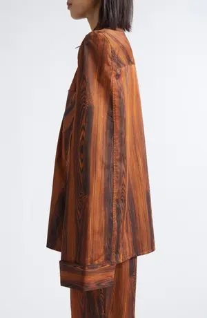 JULIE KEGELS Corbusier Cape Shirt - Brown