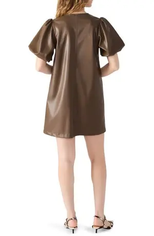 Steve Madden Tilly Faux Leather Mini Dress