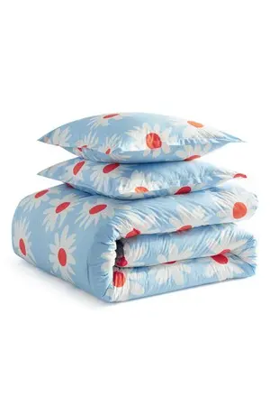 Marimekko Rakastaa Ei Rakasta Comforter & Shams Set - Light Blue