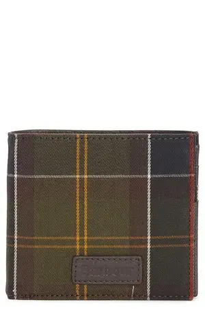 Barbour Tartan Plaid Rfid Bifold Wallet - Classic Tartan