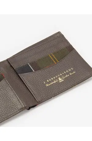 Barbour Tartan Plaid Rfid Bifold Wallet