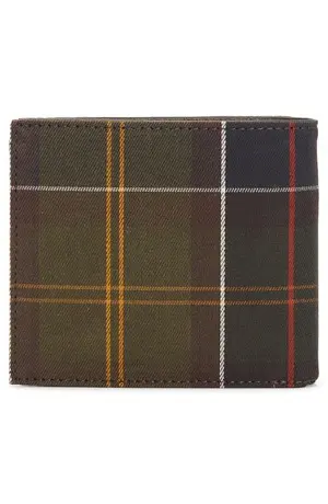 Barbour Tartan Plaid Rfid Bifold Wallet