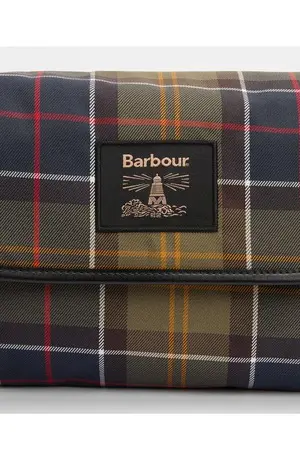 Barbour Tartan Hanging Wash Bag