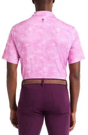 Robert Graham Norlen Geo Pattern Performance Golf Polo