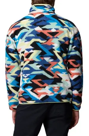 Columbia Printed Fleece Pullover - Compass Blue Reflections