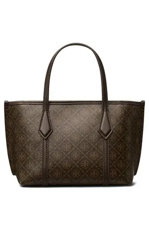 Tory Burch Mini Perry T Monogram Coated Canvas Tote