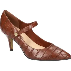 BELLA VITA Lainey Pointed Toe Pump - Tan Croco